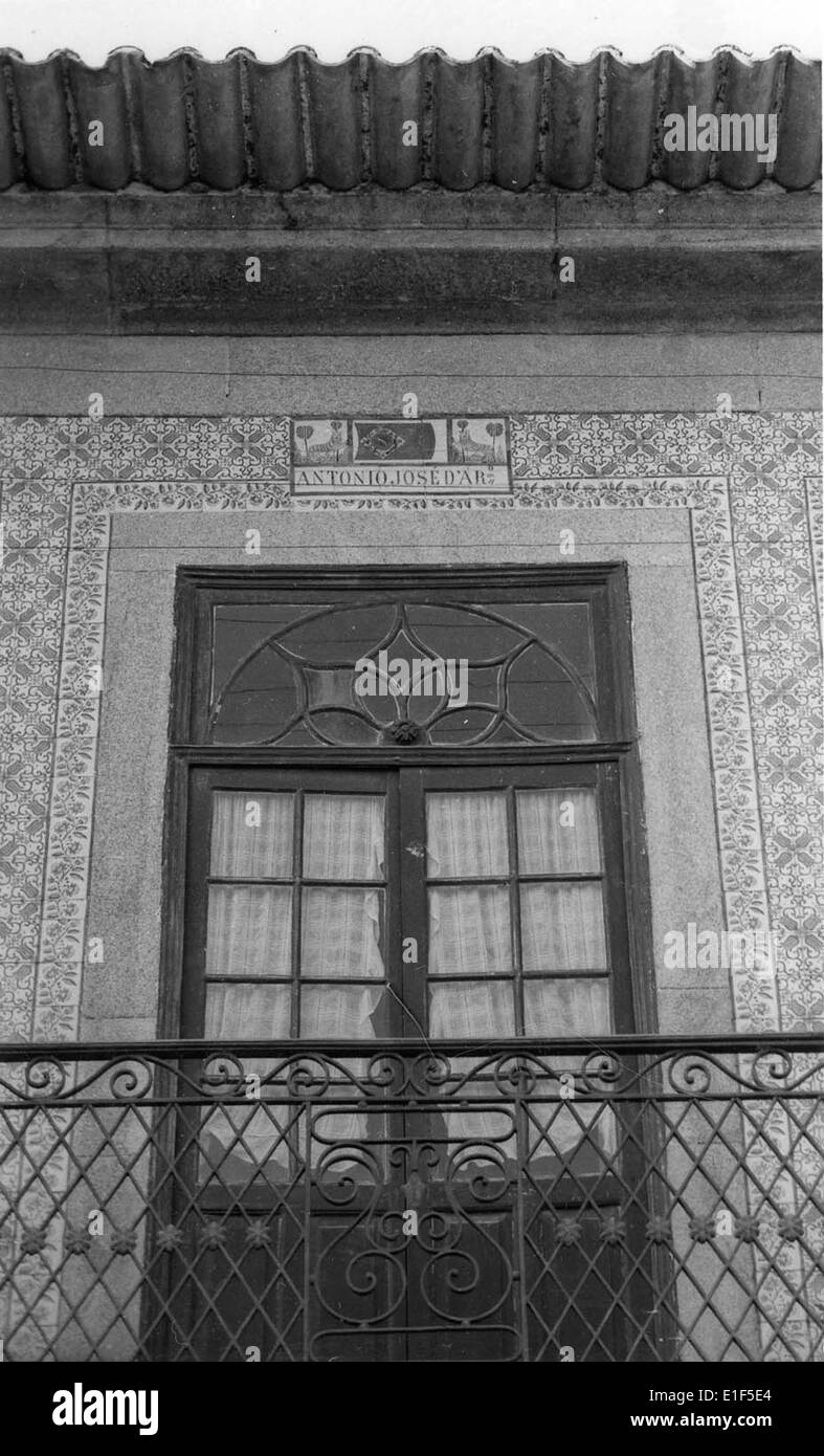 Traditional portuguese building azulejo Black and White Stock Photos ...