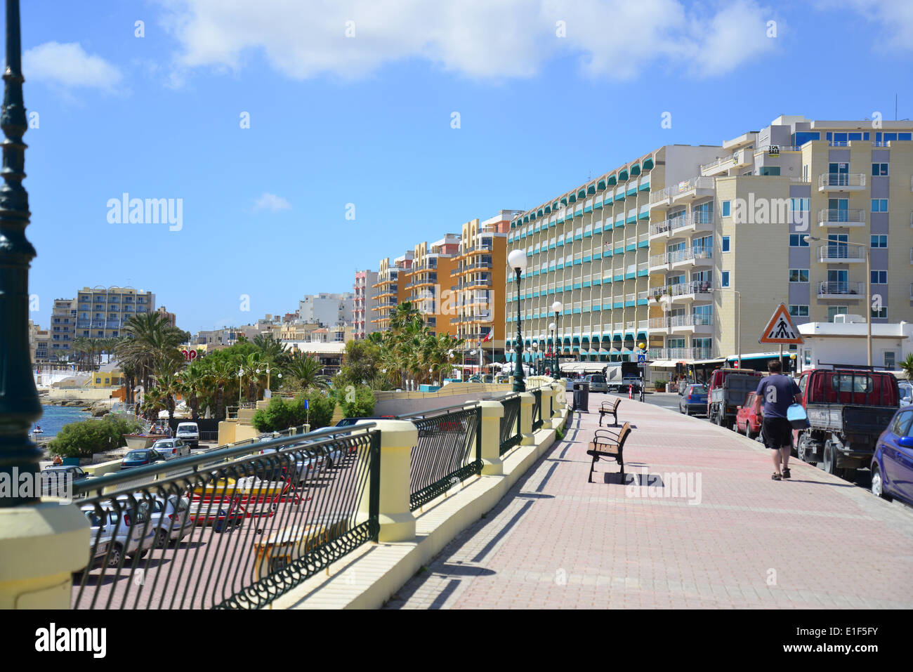 Beach promenade, Qawra (Il-Qawra), Saint Paul's Bay (San Pawl il-Baħar ...