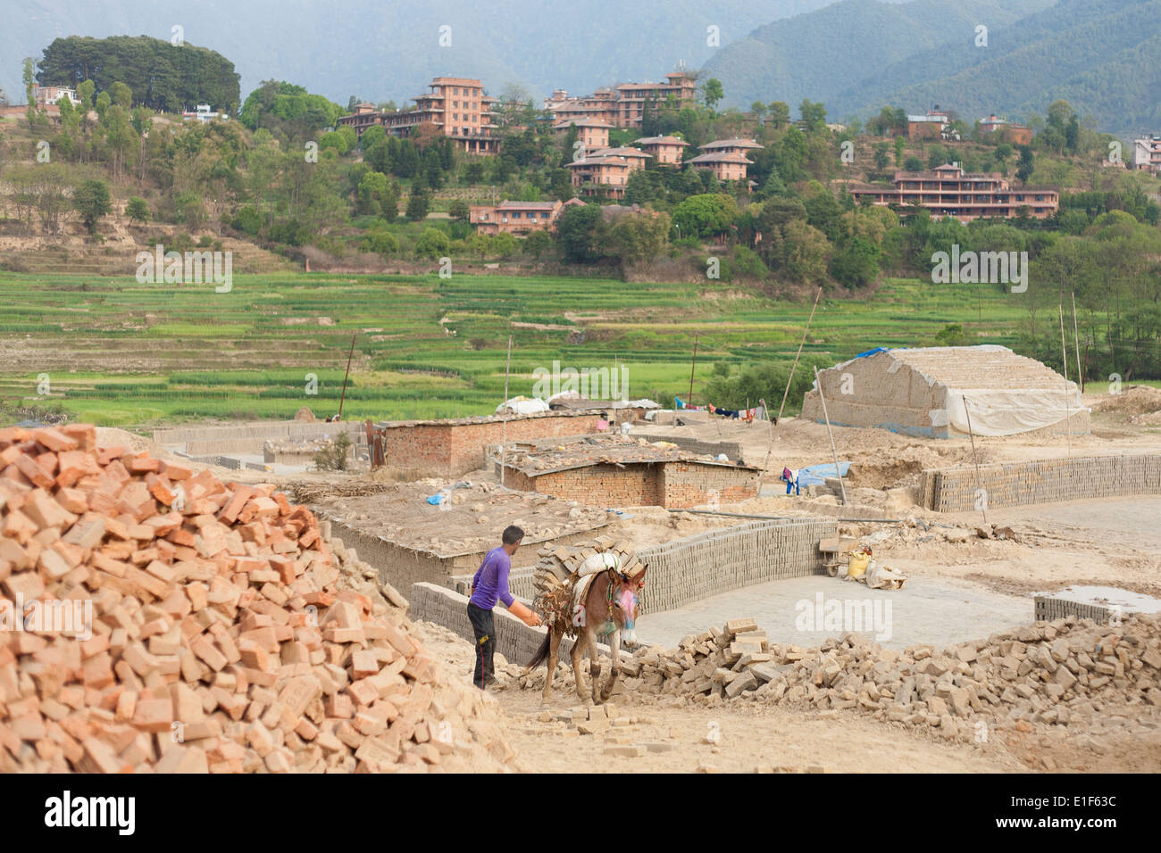 Brick Factory, Godawari, Kathmandu, Nepal Stock Photo - Alamy