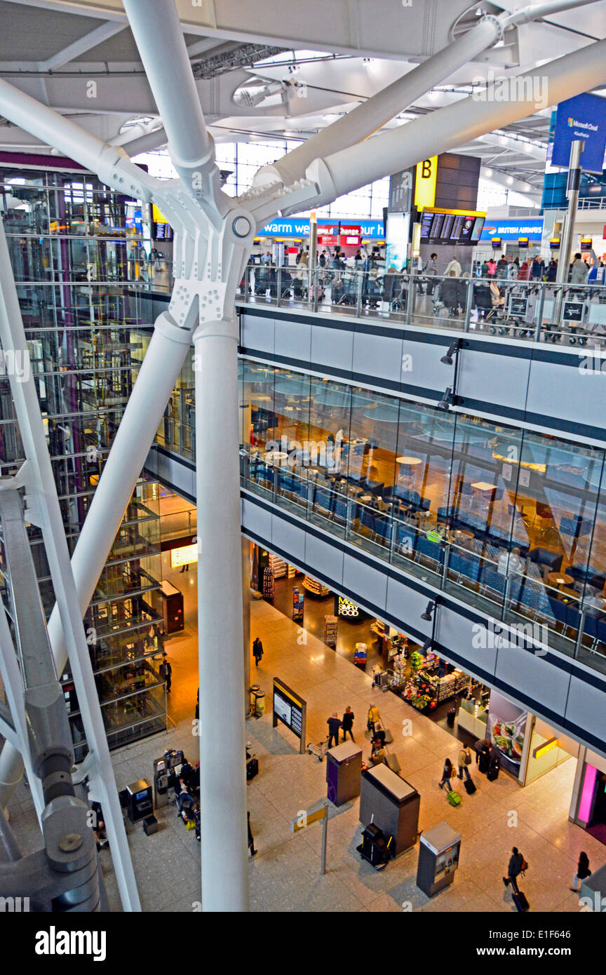 View of Terminal 5 at Heathrow Airport, London Borough of Hillingdon ...