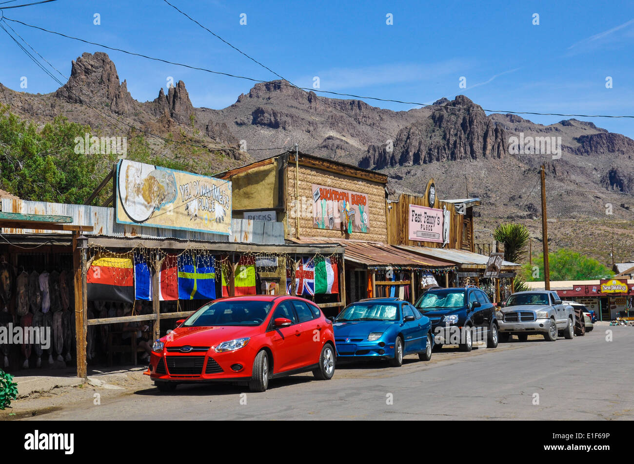 Oatman on the historic Route 66 Stock Photo - Alamy