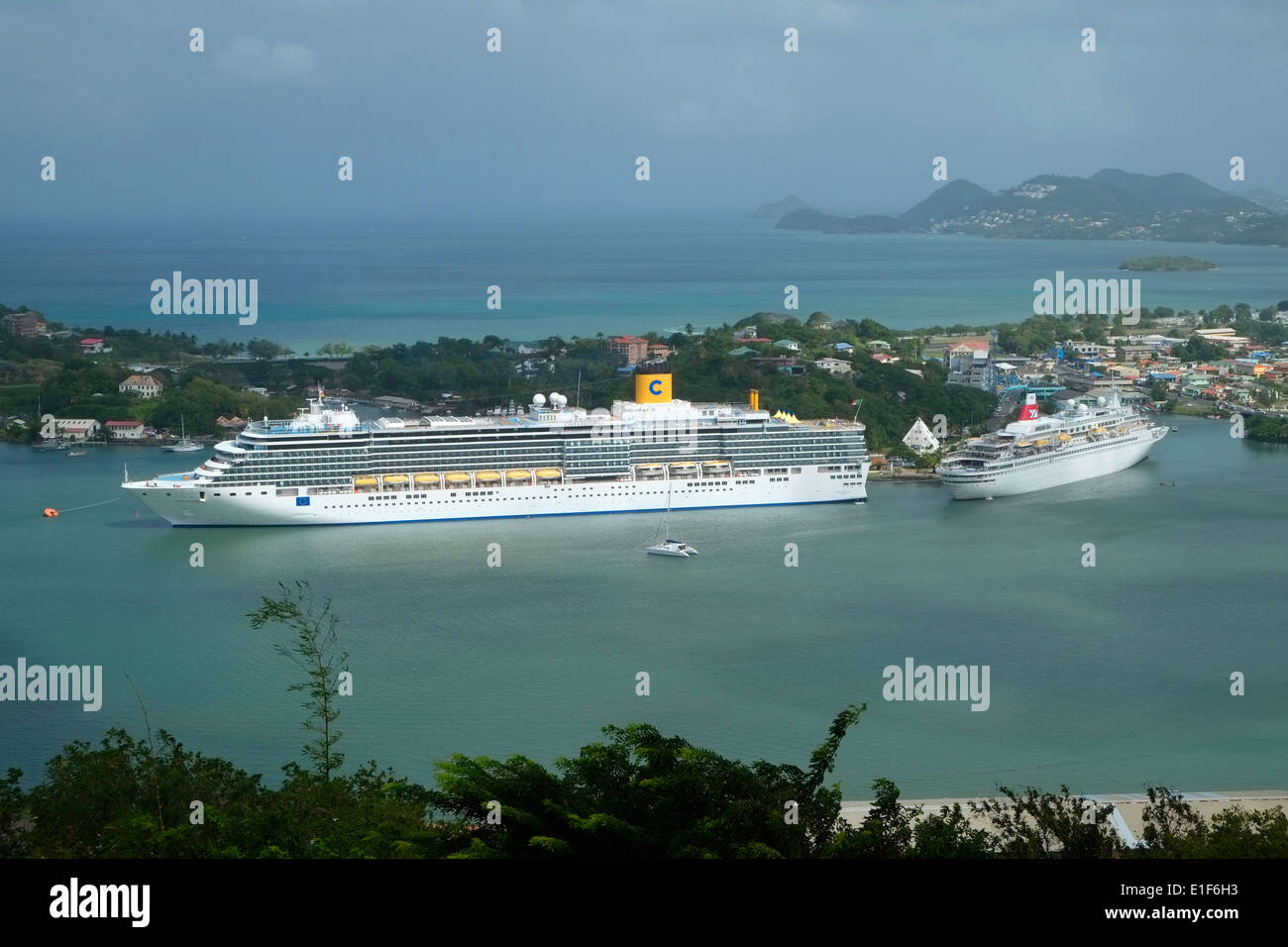 Castries St. Lucia Caribbean Island Cruise Windward Islands Lesser ...