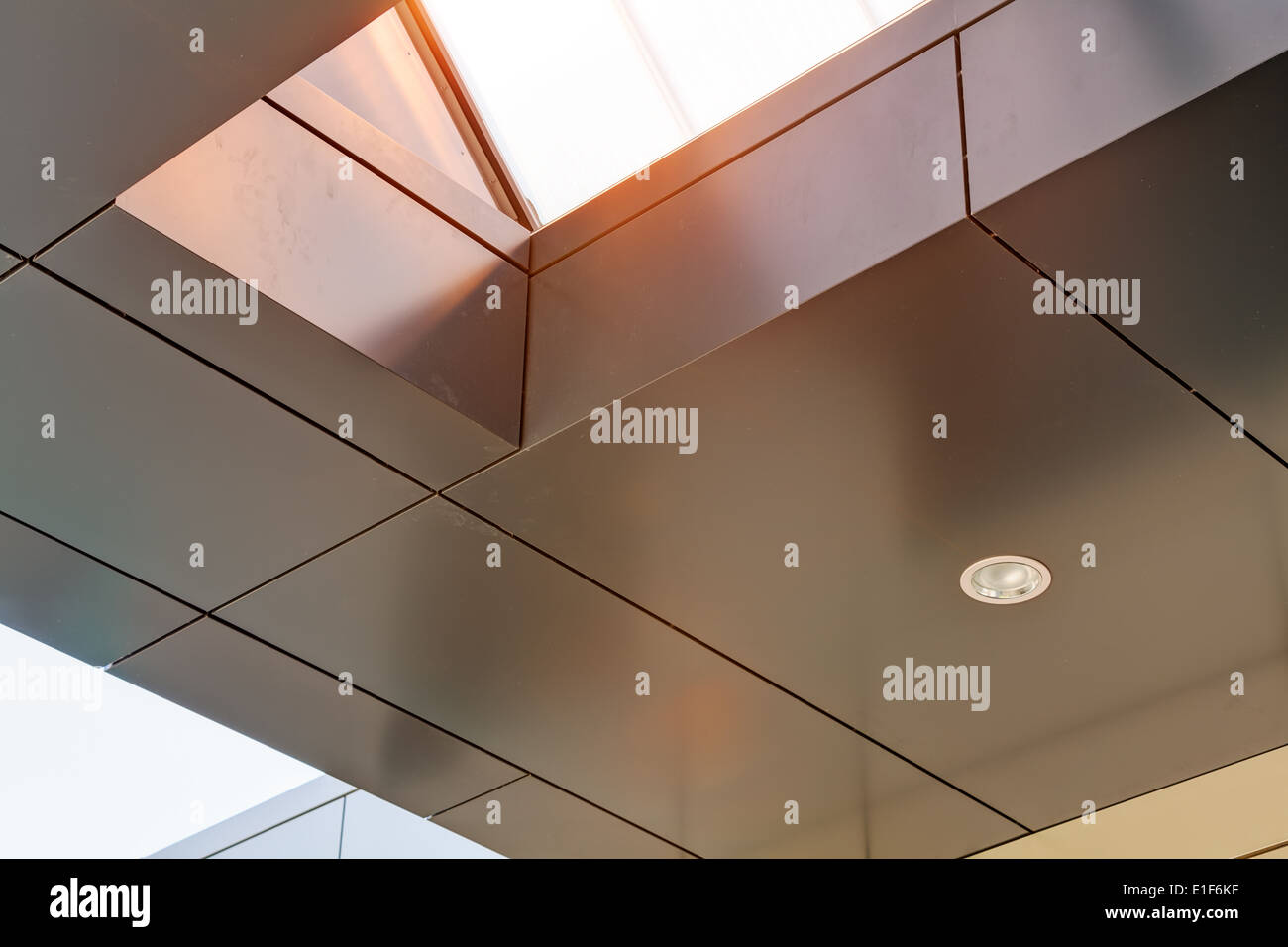 details of aluminum facade and aluminum panels Stock Photo - Alamy
