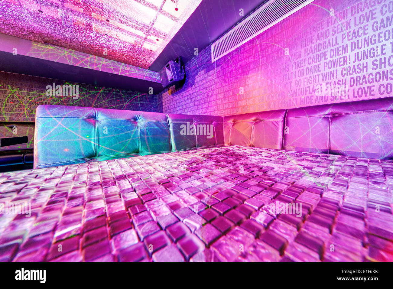interior of night club with vivid colors Stock Photo - Alamy