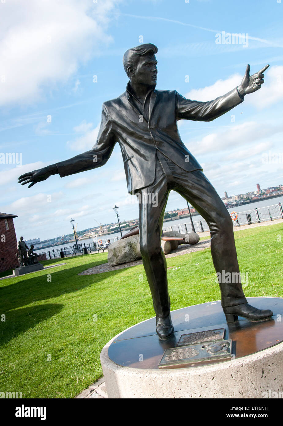 Billy Fury Statue at Albert Docks, Liverpool Merseyside England UK ...