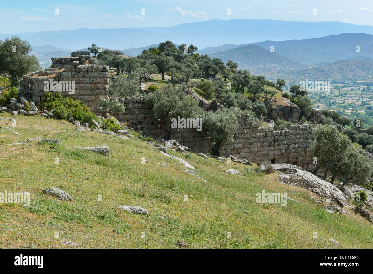 Temple complex terracing, Alinda, Turkey 140416 60760 Stock Photo - Alamy