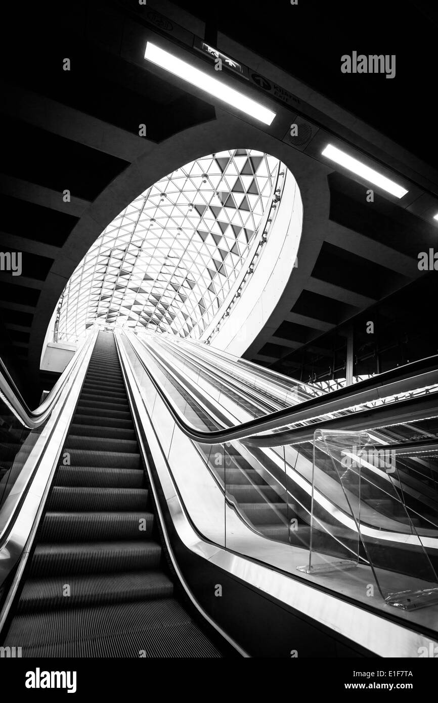 Modern metro interior Stock Photo - Alamy