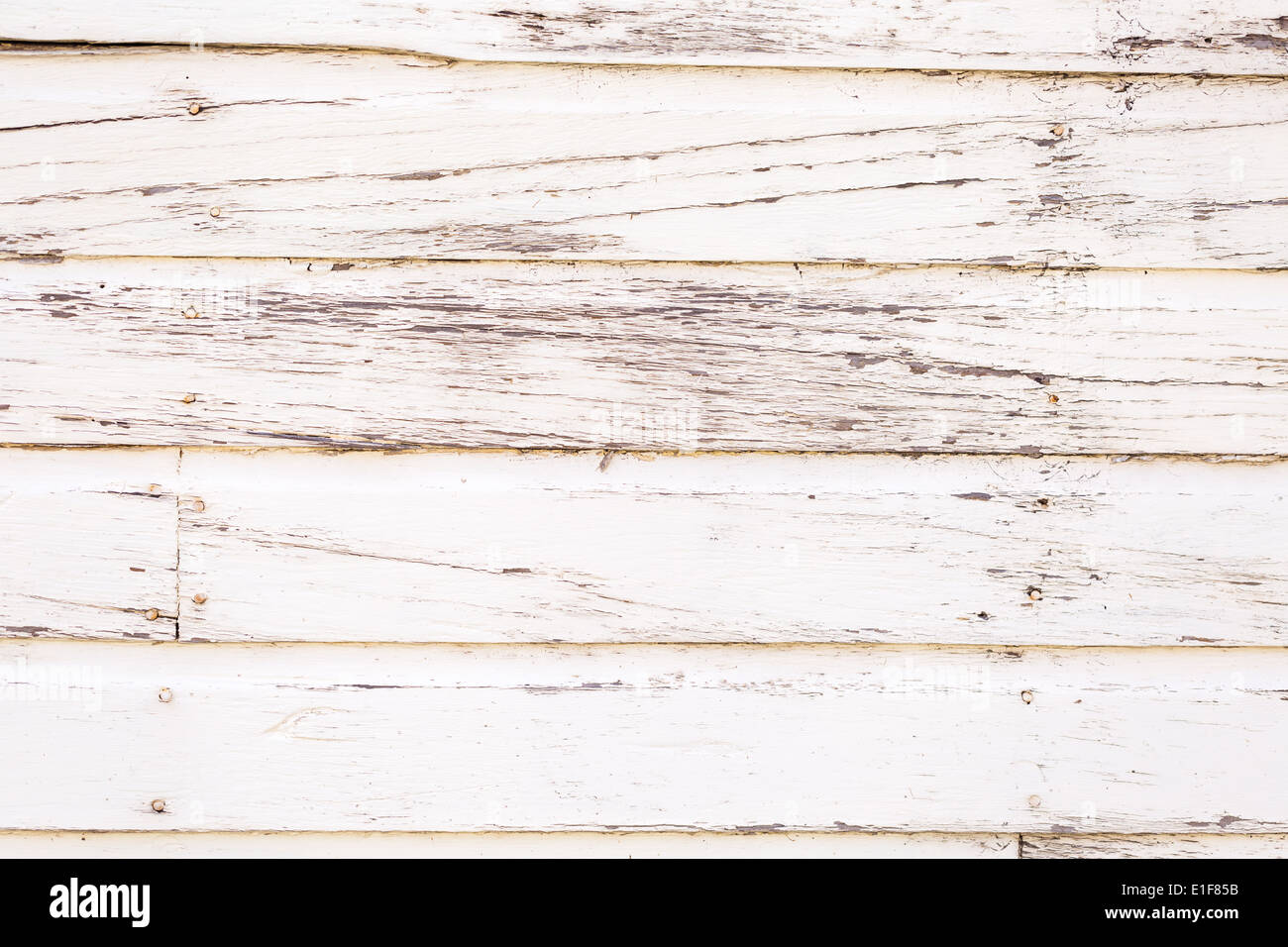Weathered old siding painted white Stock Photo - Alamy