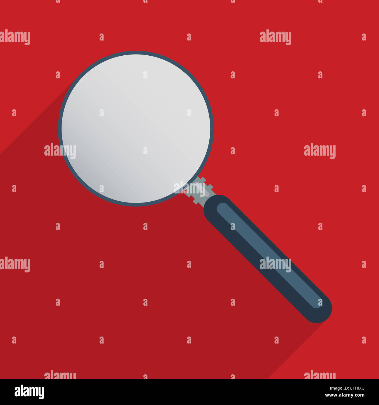 Magnifier - blank template. Concept for finding solutions, problem ...