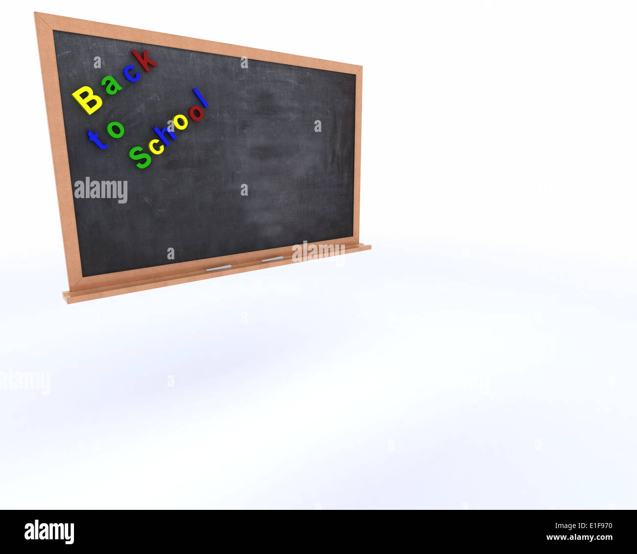 3D Render of a Chalkboard with magnetic letters Stock Photo - Alamy