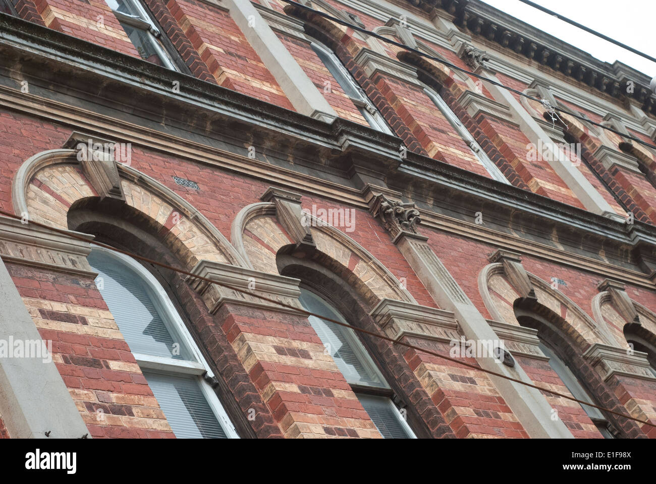 Architecture Red Brick Building Facade Stock Photo - Alamy