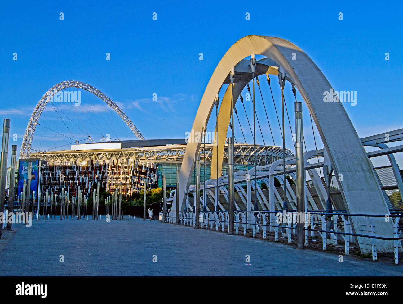 View of Wembley Stadium, London Borough of Brent, London, England ...