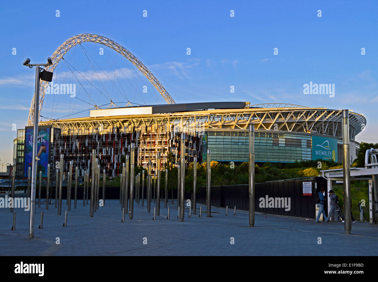 View of Wembley Stadium, London Borough of Brent, London, England ...