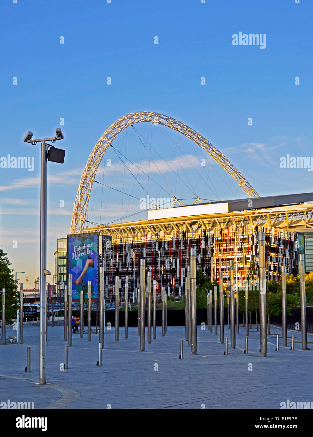 View of Wembley Stadium, London Borough of Brent, London, England ...
