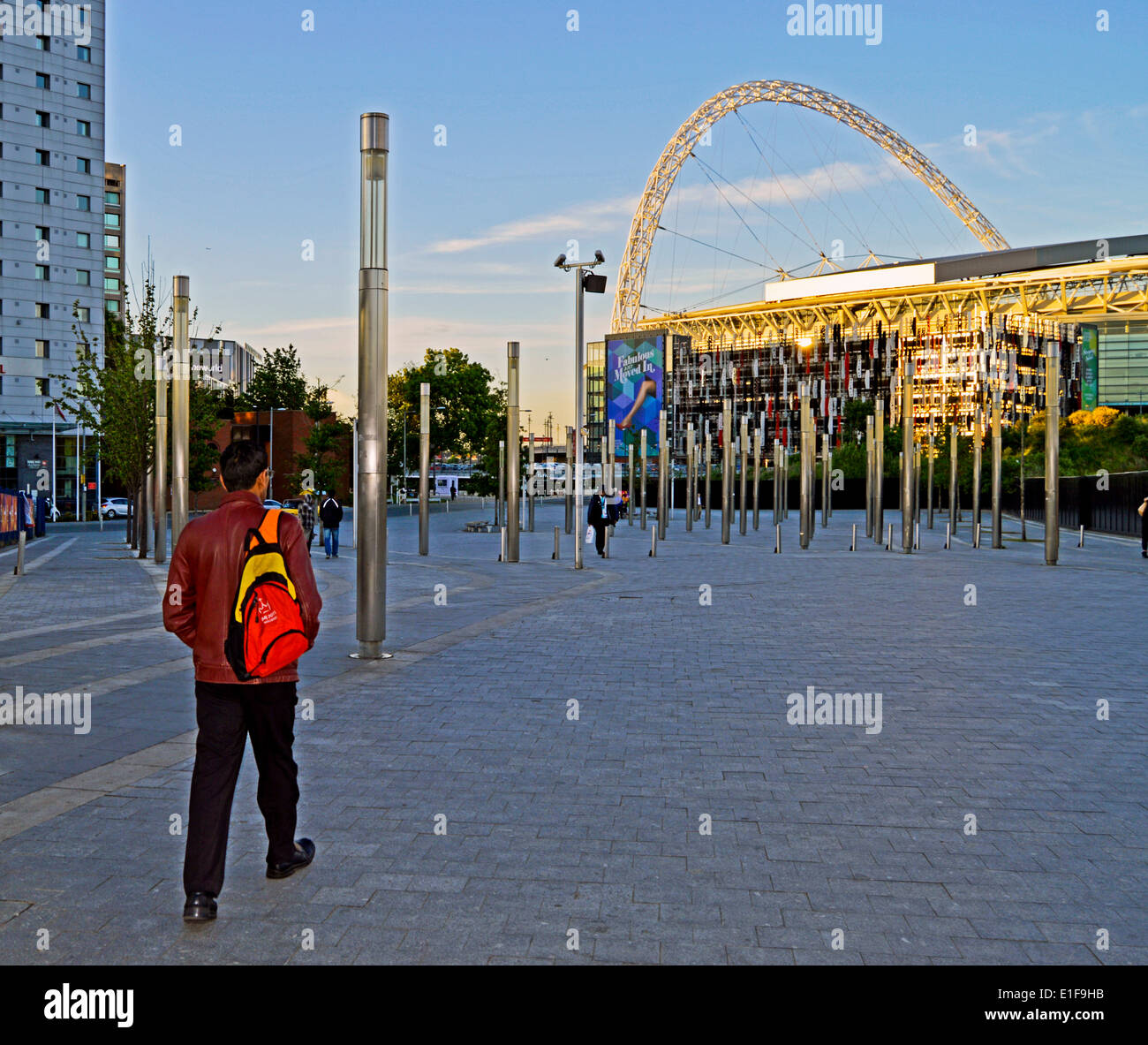 View of Wembley Stadium, London Borough of Brent, London, England ...