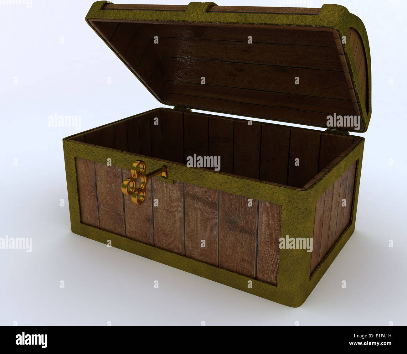 3d render open treasure chest hi-res stock photography and images - Alamy