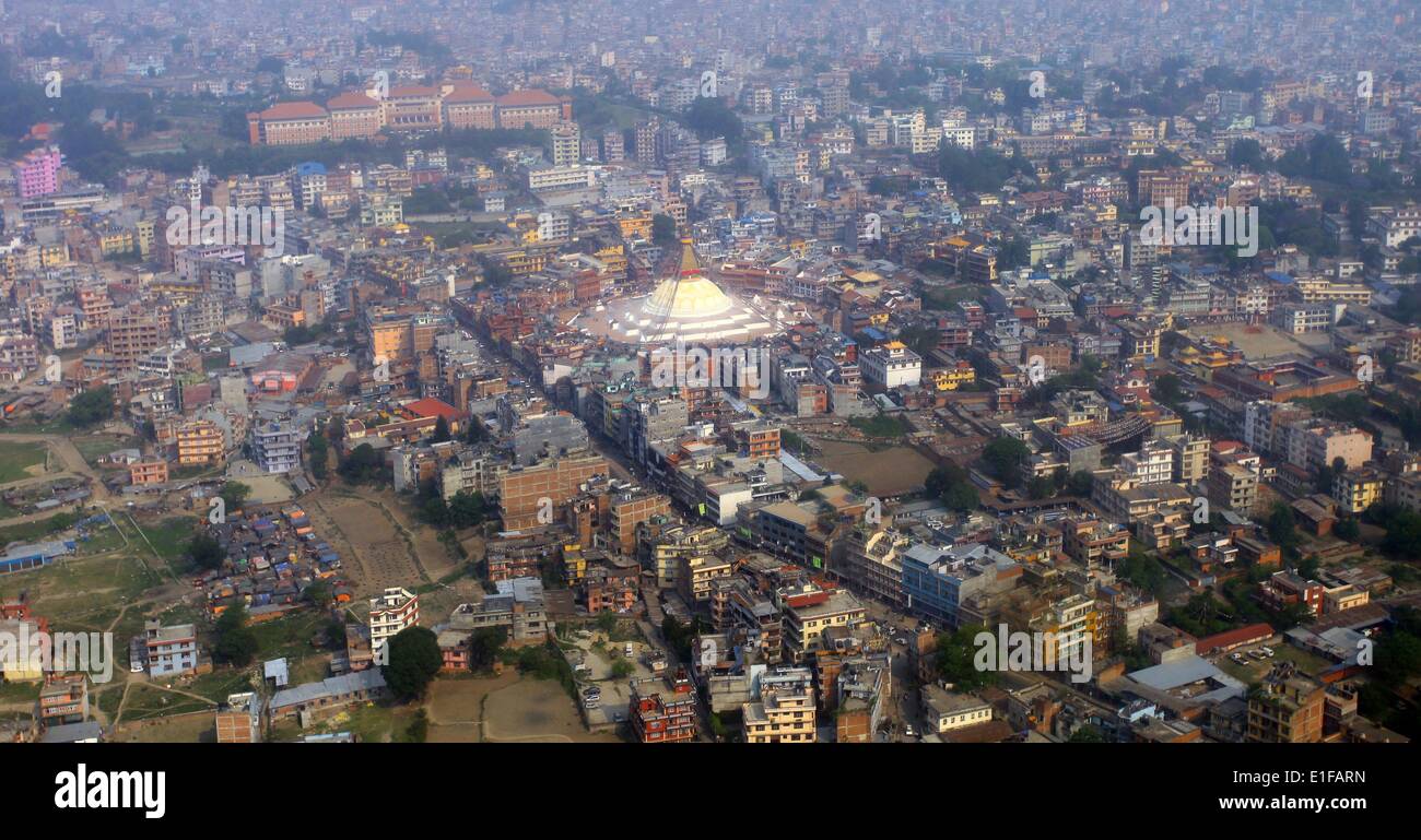 Boudhanath stupa aerial view hi-res stock photography and images - Alamy