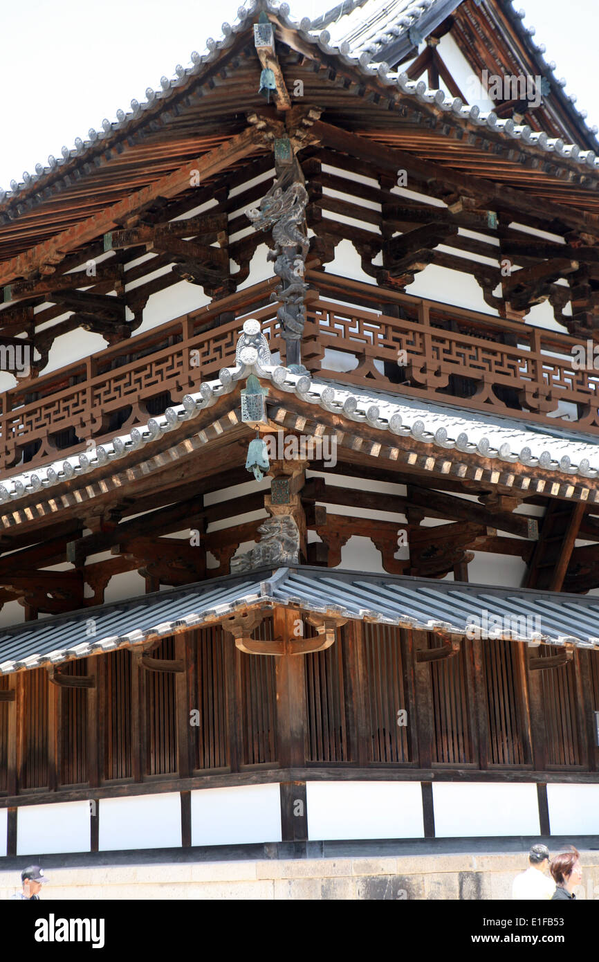 Horyuji temple complex Stock Photo - Alamy
