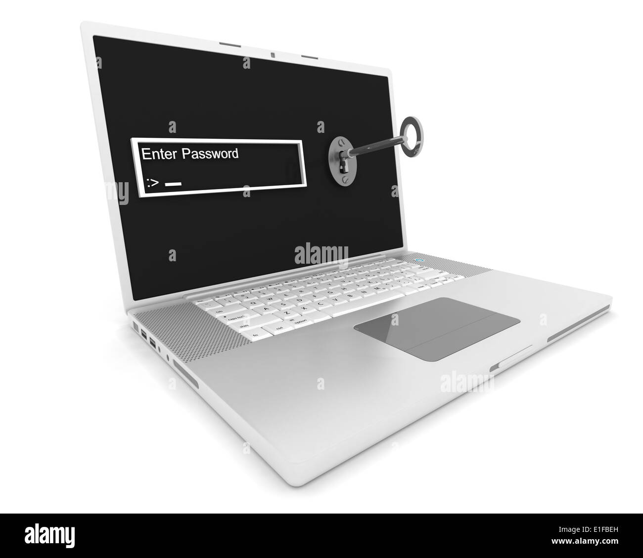 3d render of computer security Stock Photo - Alamy