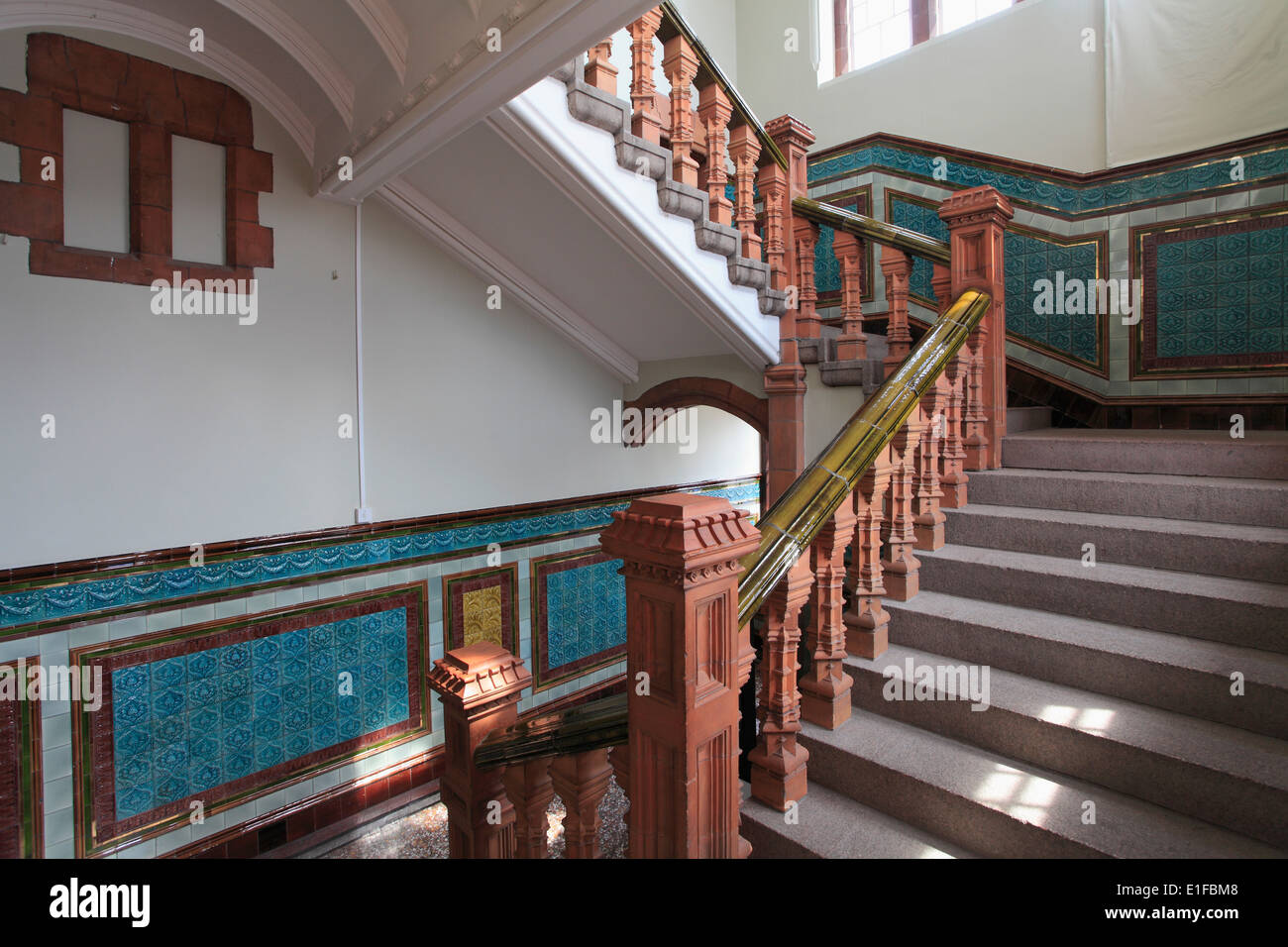 UK, Wales, Cardiff, Bay, Pierhead Building, interior Stock Photo - Alamy