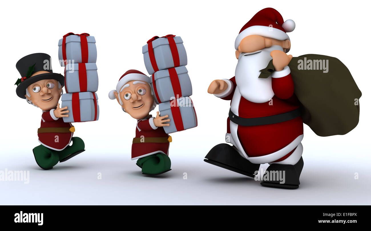 Father christmas helper hi-res stock photography and images - Alamy