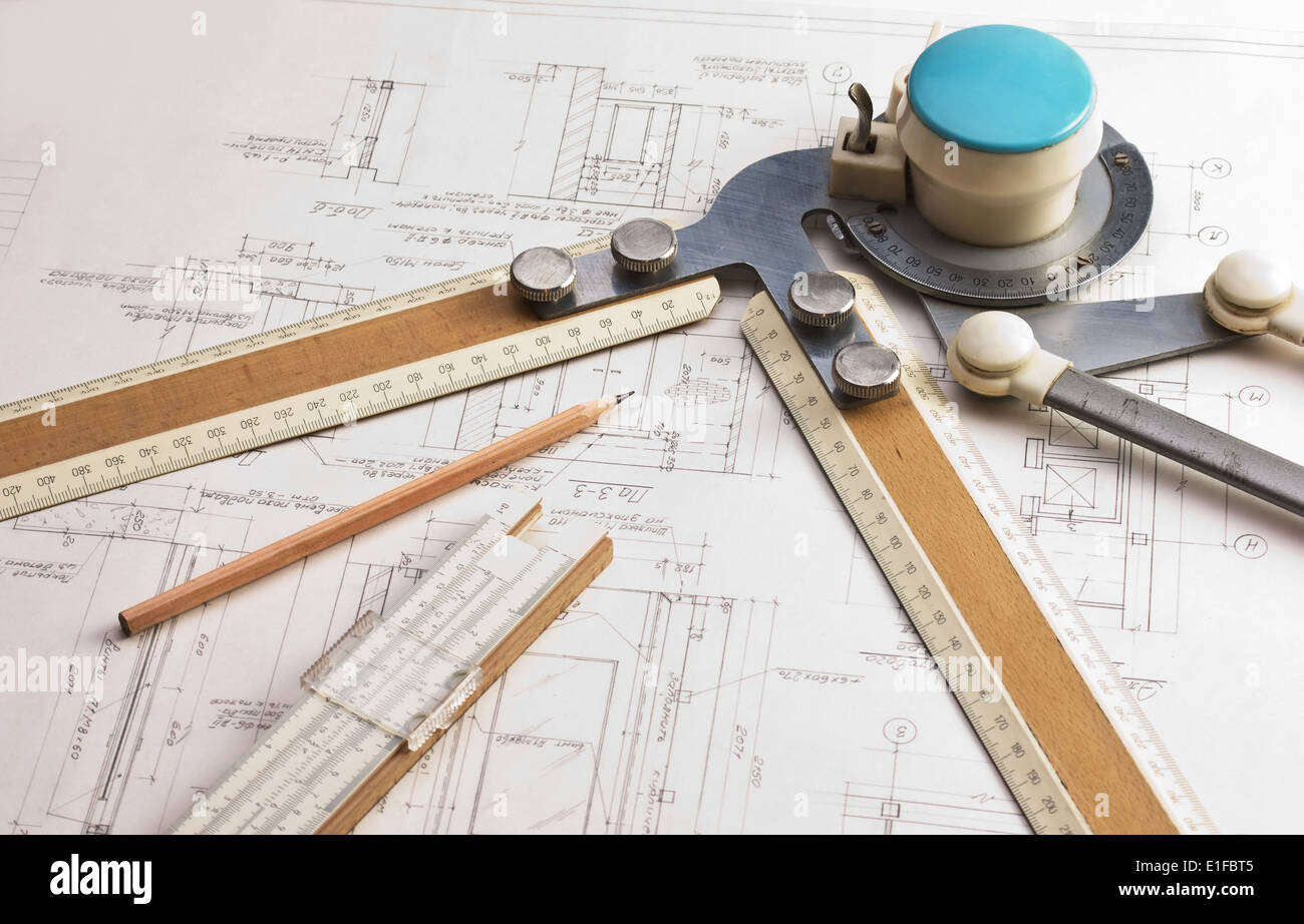 Drafting instruments hi-res stock photography and images - Alamy