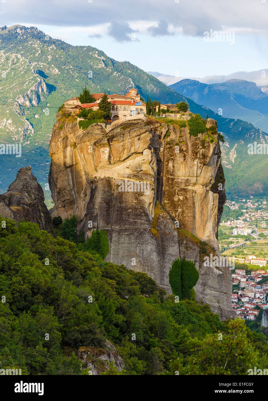 Holy Trinity Monastery in Meteora rocks, meaning "suspended into air ...