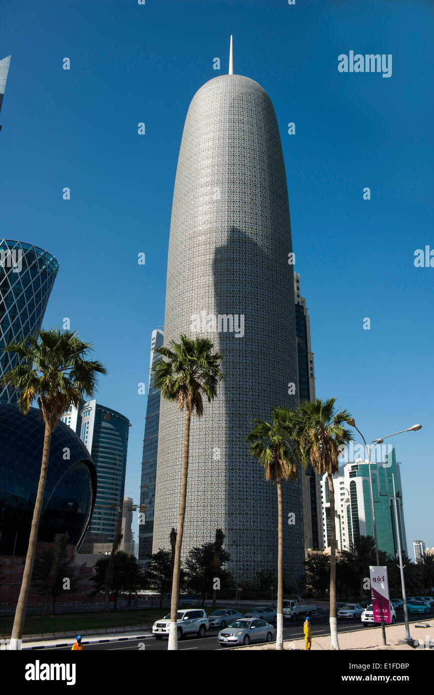 The beautiful Burj Qatar skyscraper Stock Photo - Alamy