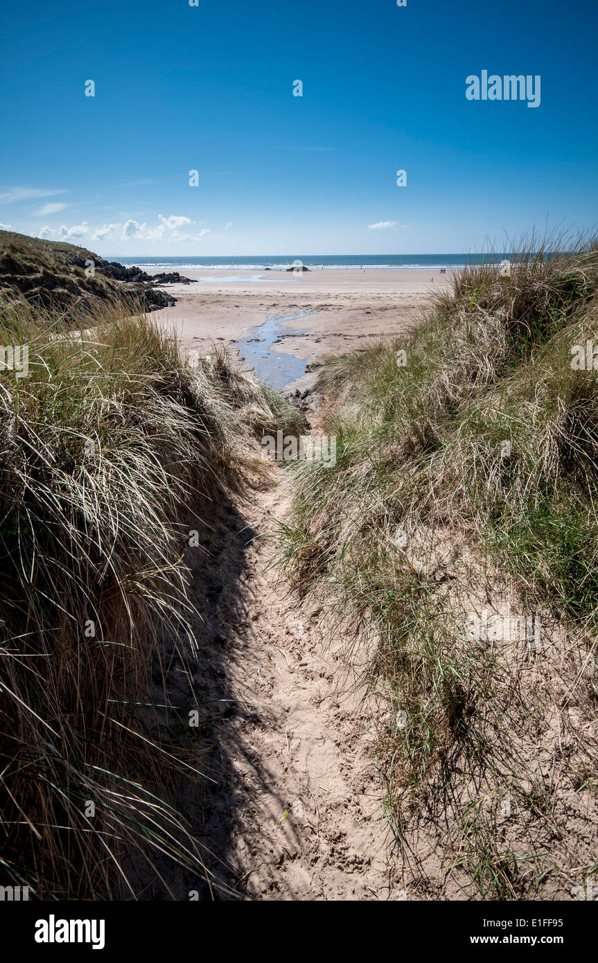 Aberffraw Bay Anglesey North Wales Stock Photo - Alamy