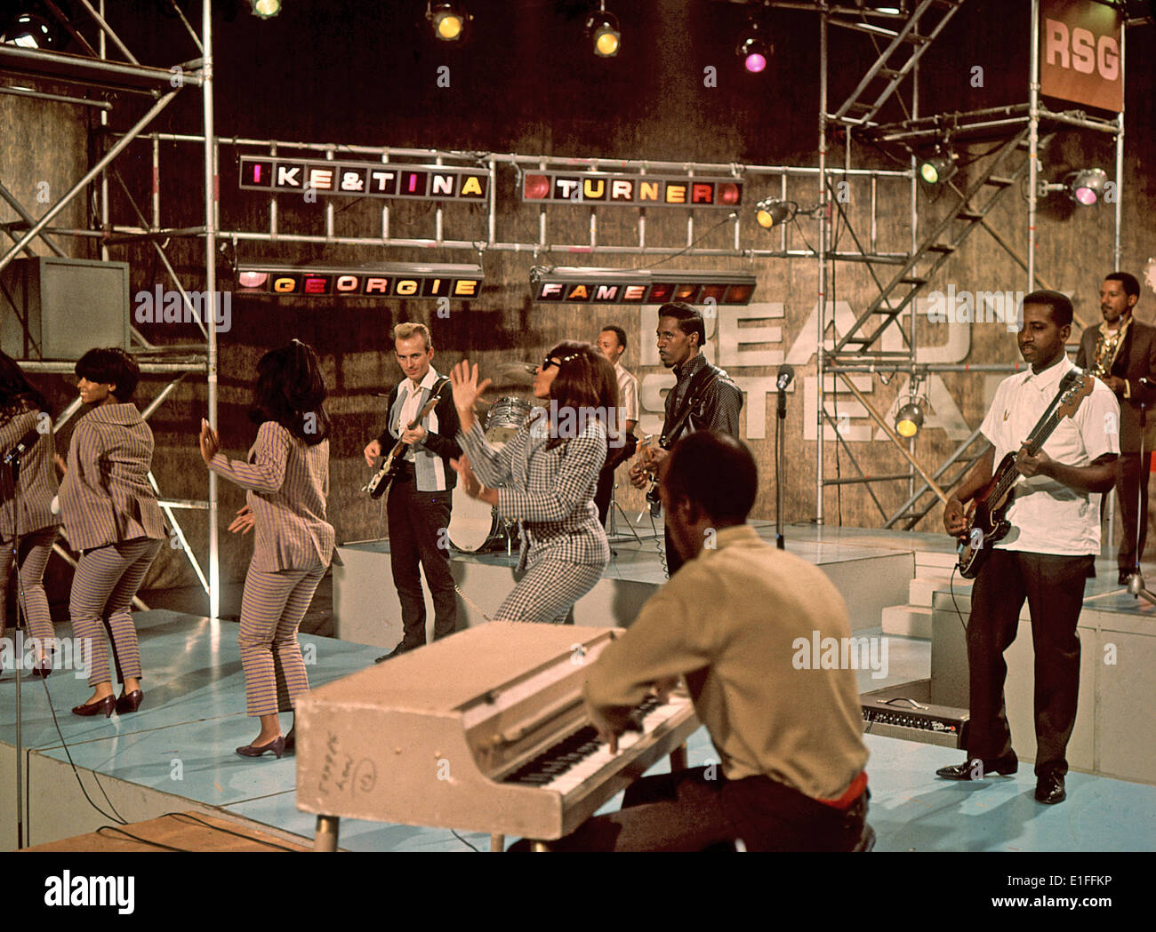 IKE and TINA TURNER with the Ikettes on Ready,Steady,Go in 1966. Photo ...
