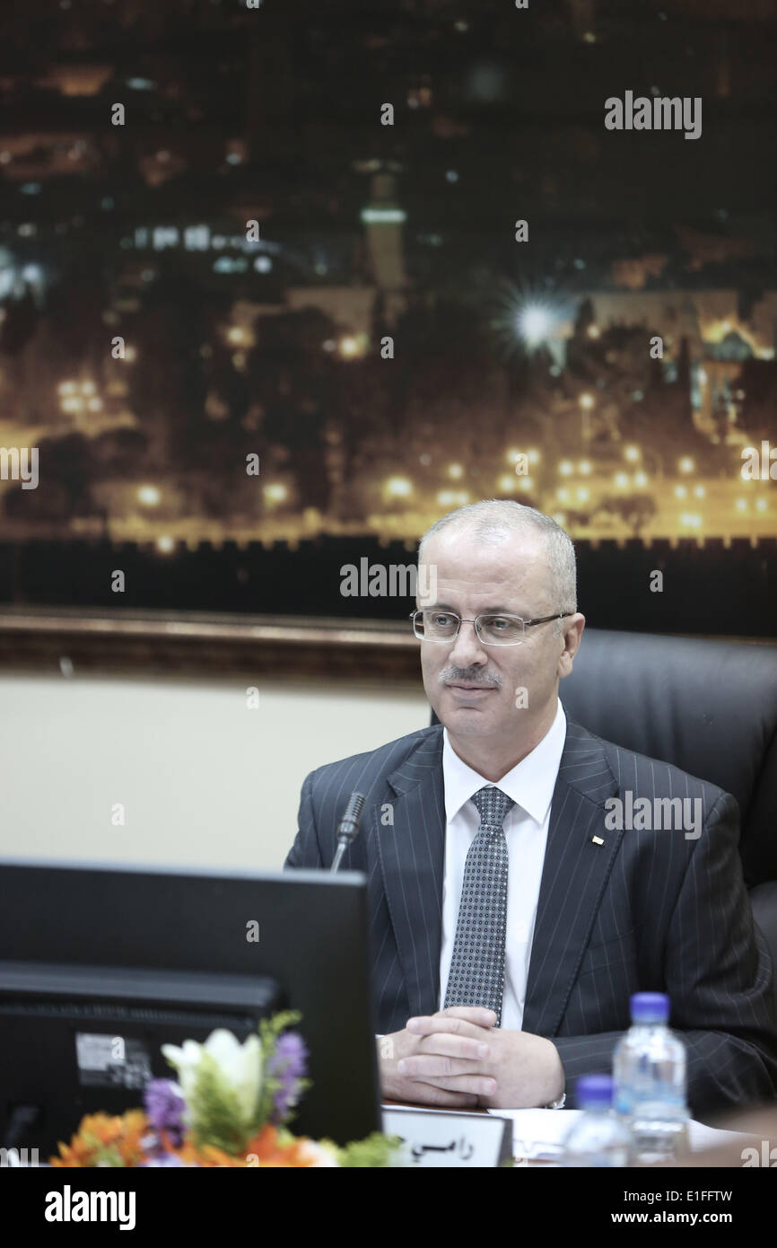 Ramallah, West Bank city of Ramallah. 3rd June, 2014. Newly appointed ...