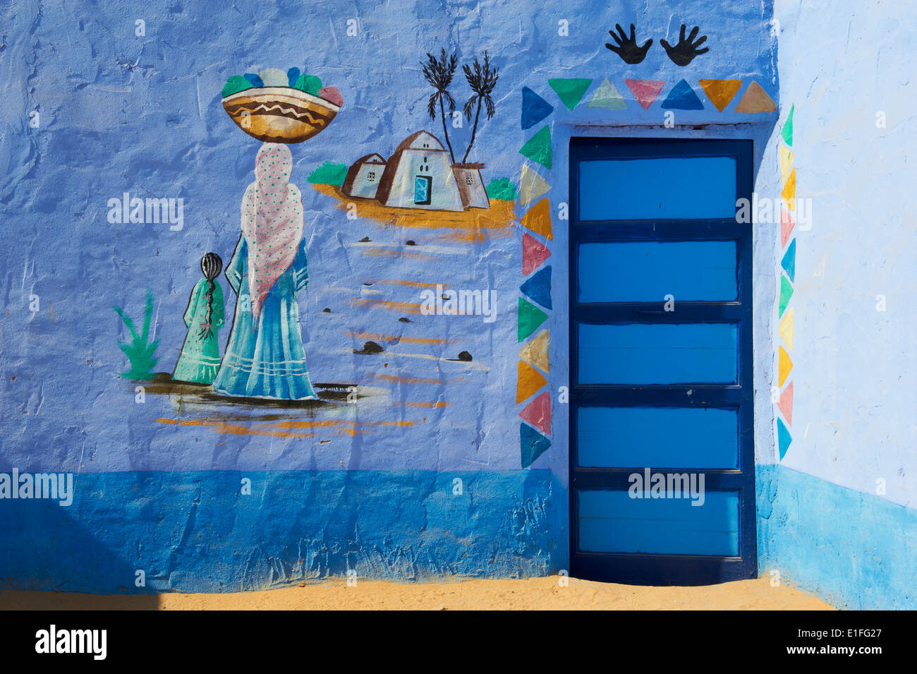 Egypt, Nile valley, Aswan, Nubian village around Aswan Stock Photo - Alamy
