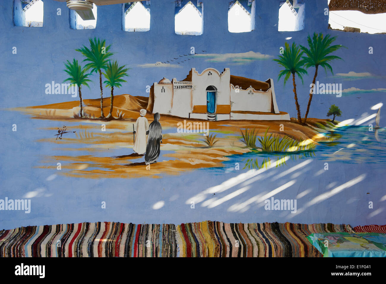 Egypt, Nile valley, Aswan, Nubian village around Aswan Stock Photo - Alamy