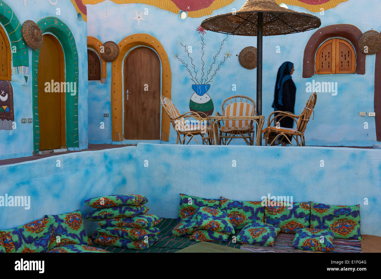 Egypt, Nile valley, Aswan, Nubian village around Aswan Stock Photo - Alamy