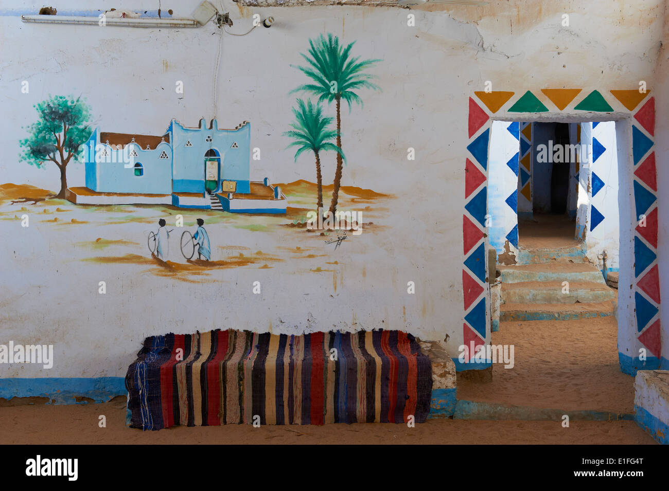 Egypt, Nile valley, Aswan, Nubian village around Aswan Stock Photo - Alamy