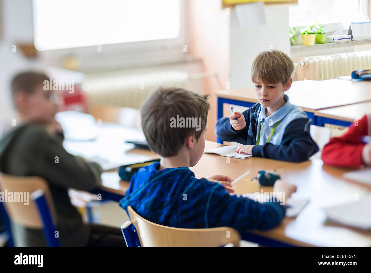 boy at school Stock Photo - Alamy