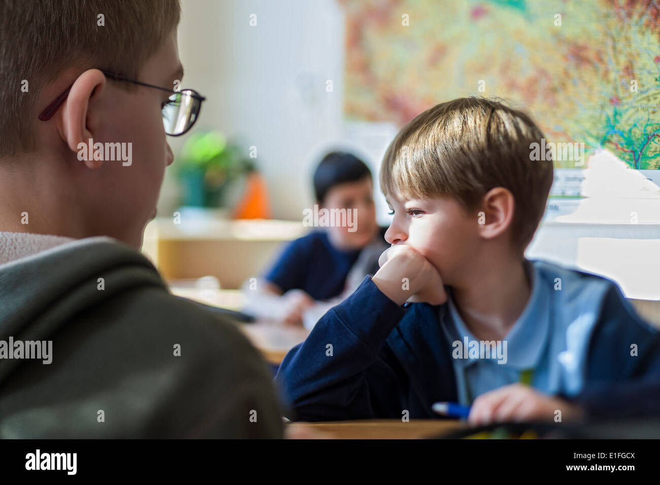 boy at school Stock Photo - Alamy
