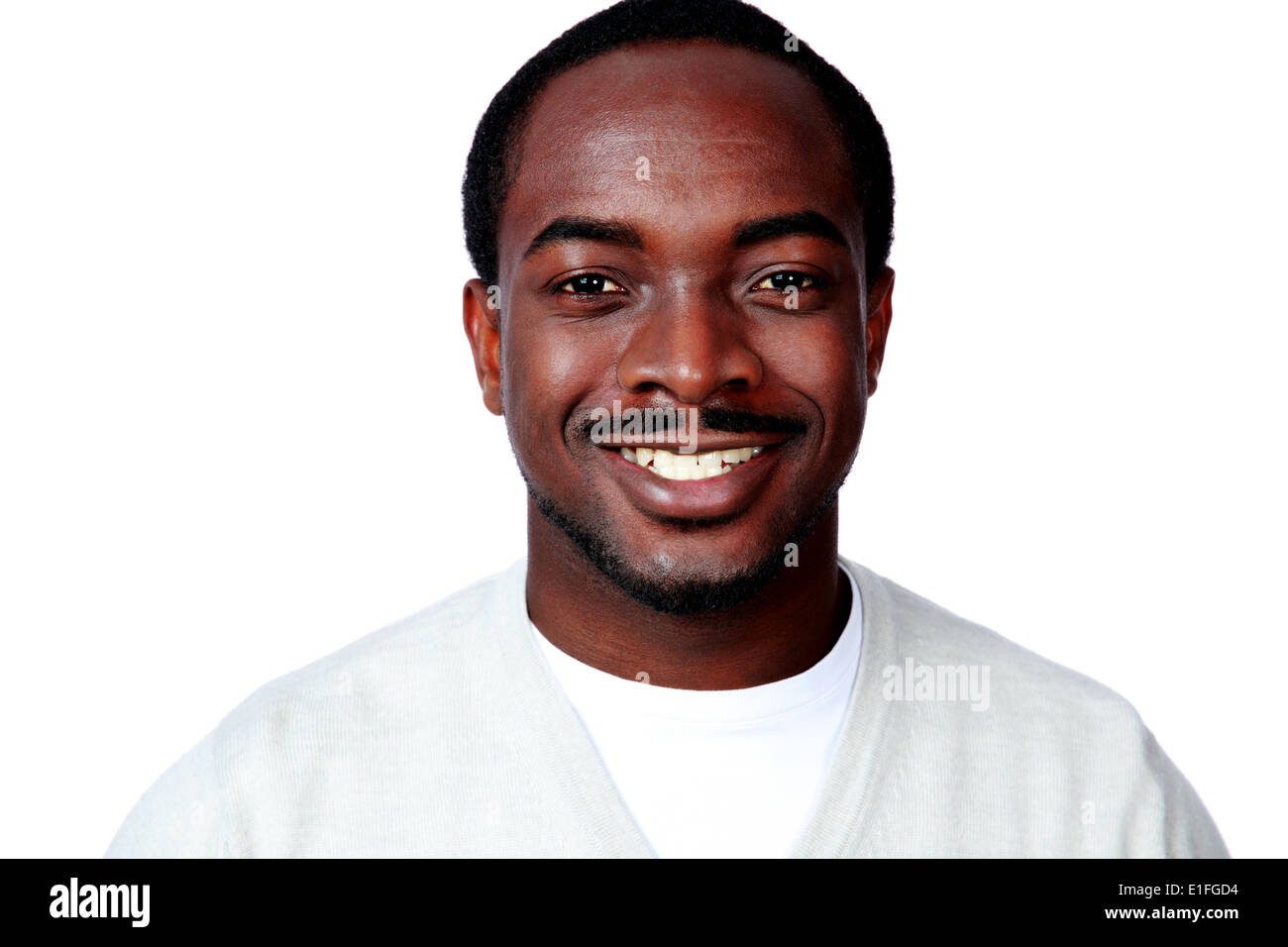 Face smiling casual african man hi-res stock photography and images - Alamy