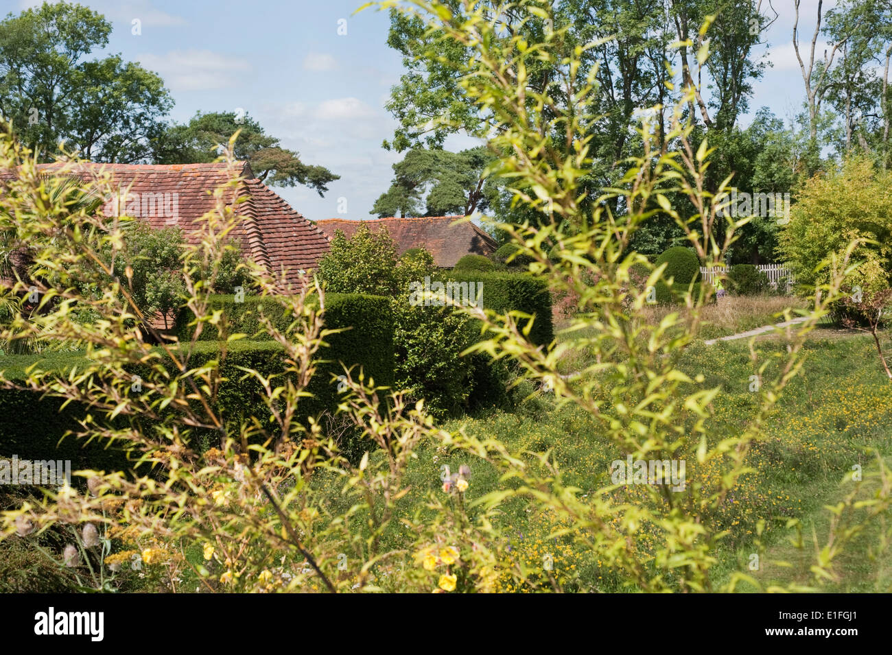 The gardens created by the gardener Christopher Lloyd at Great Dixter in Northiam, East Sussex ...