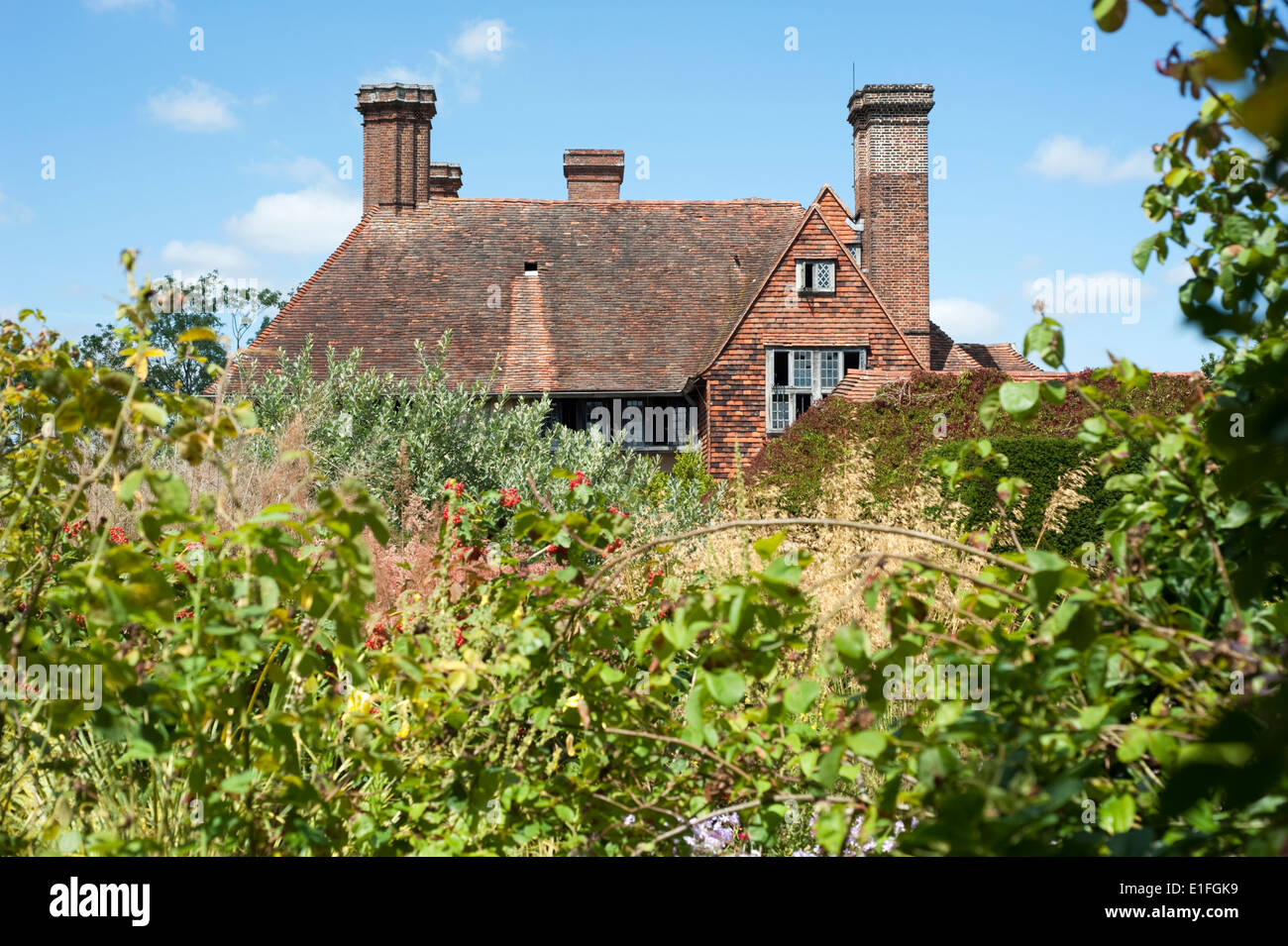 The gardens created by the gardener Christopher Lloyd at Great Dixter in Northiam, East Sussex ...
