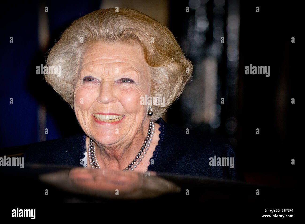 Princess Beatrix of The Netherlands arrives for a palace symposium at ...