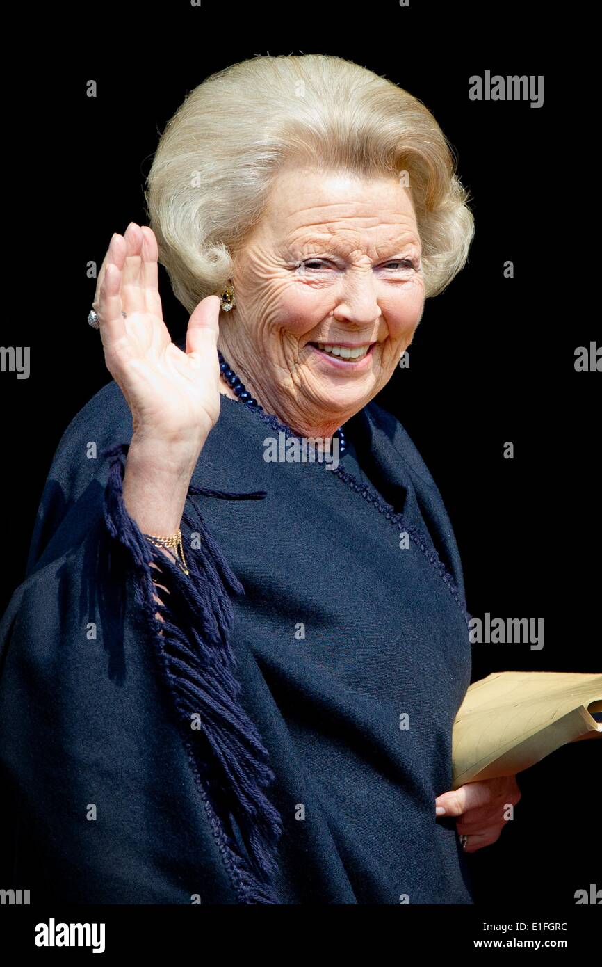 Princess Beatrix of The Netherlands arrives for a palace symposium at ...