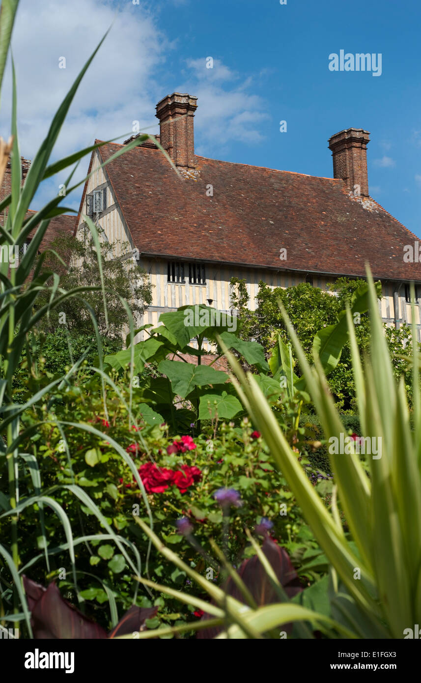 The Exotic Garden created by the gardener Christopher Lloyd at Great Dixter in Northiam, East ...