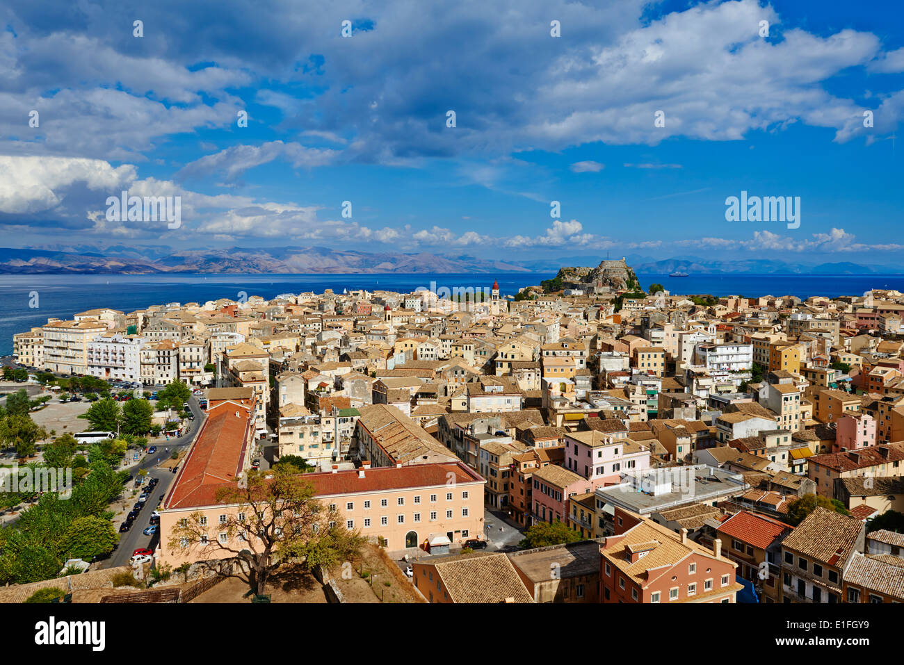 Greece, Ionian island, Corfu island, Kerkyra city, Unesco world ...
