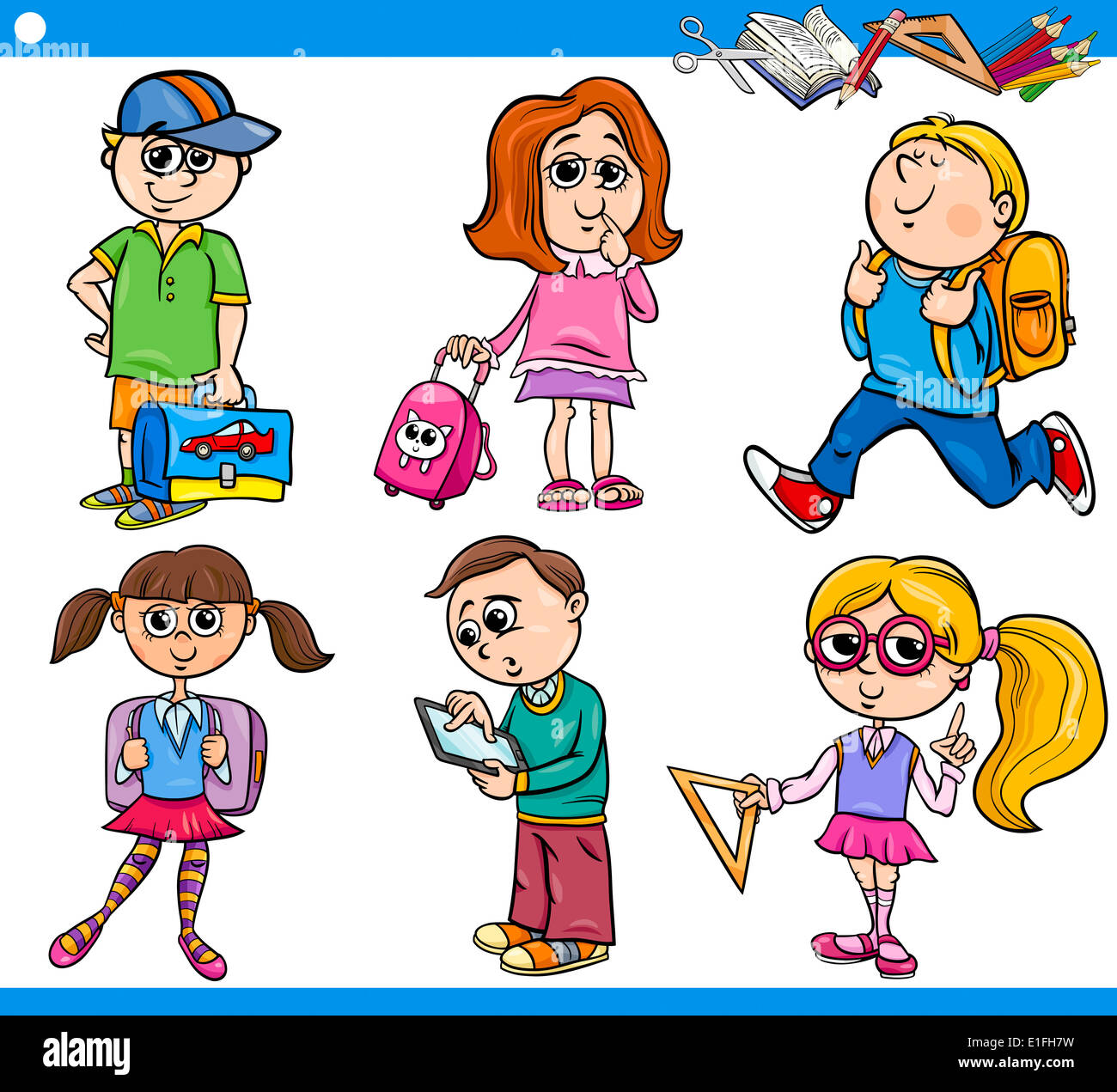 School Students Animated