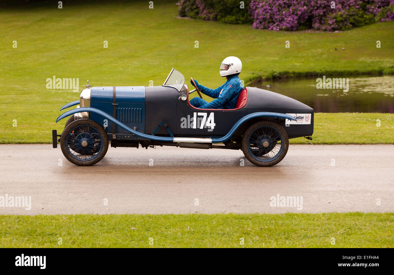 A 1926 Salmson GSS, taking part in a Sprint Race at Motosport at the ...