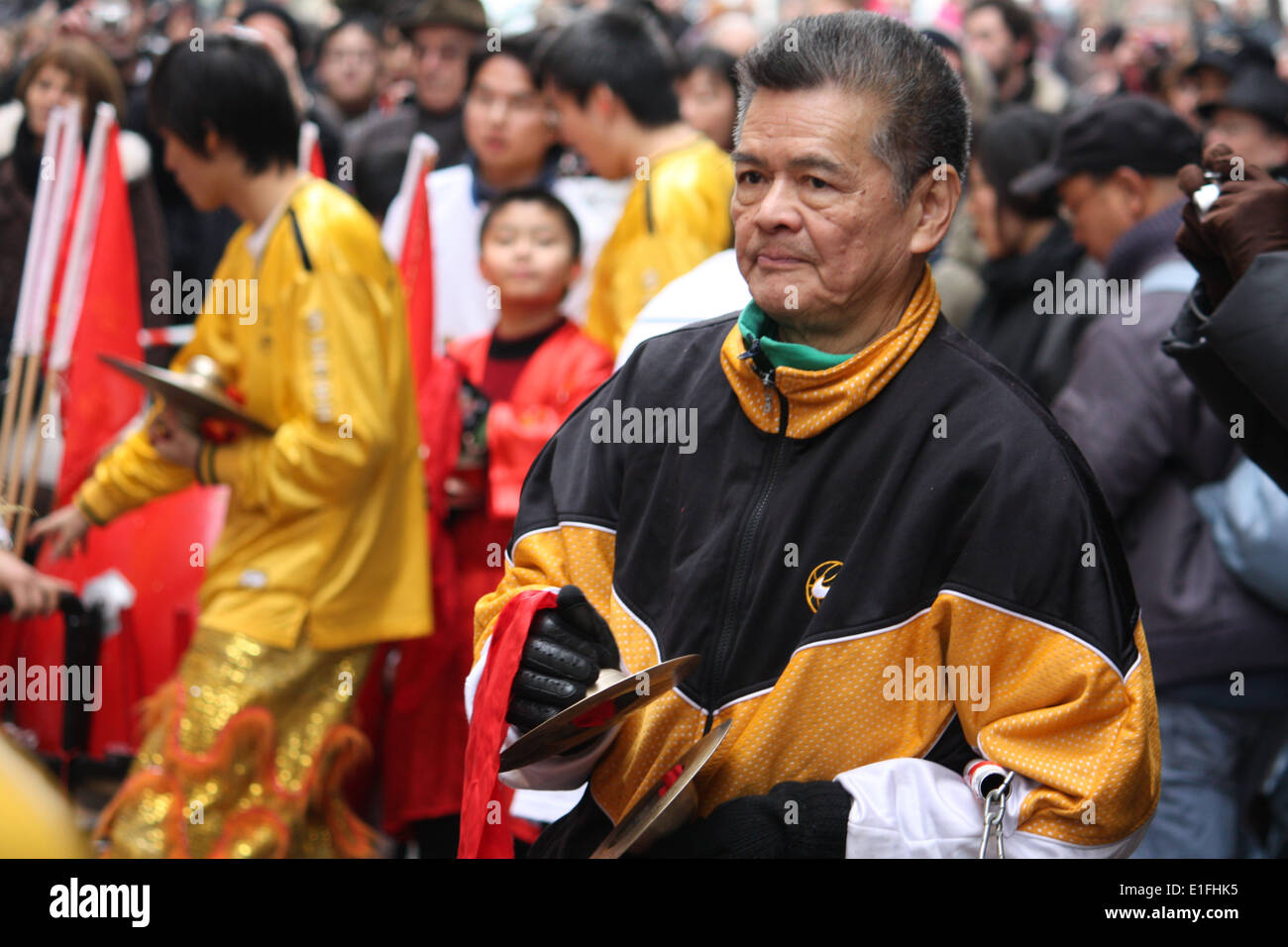Chinese community in Lyon celebrates the Chinese New Year, Lyon, Rhone ...