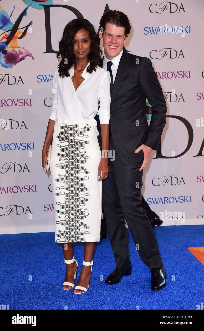 New York, NY, USA. 2nd June, 2014. Liya Kebede, Wes Gordon at arrivals ...