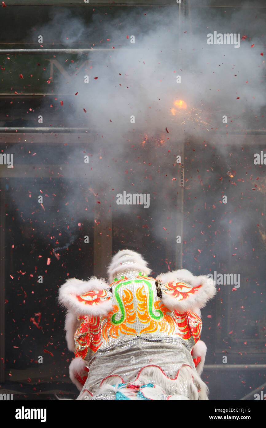 Chinese community in Lyon celebrates the Chinese New Year, Lyon, Rhone ...