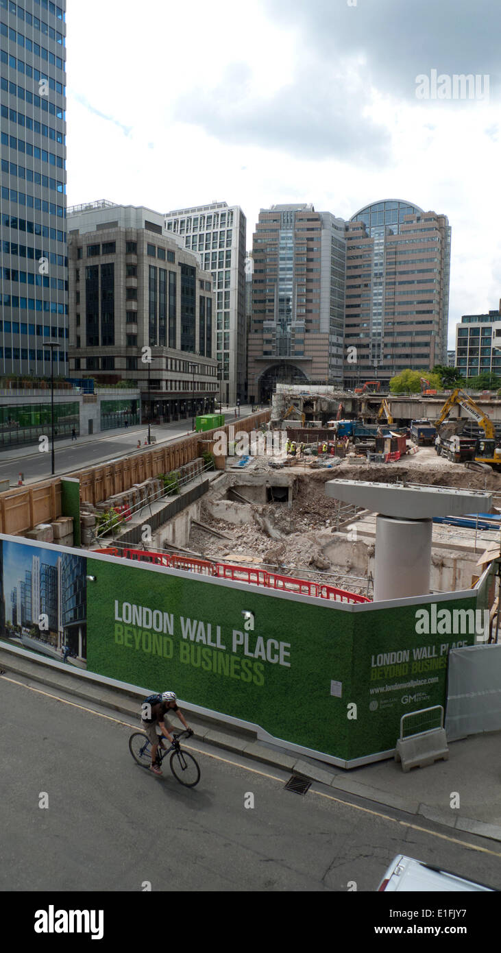 One London Wall Place under construction in 2014 London England UK ...